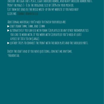 Fallout 4 Combat Armor patterns – PDF/DIN A4 size | Folkenstal | Props and Replicas